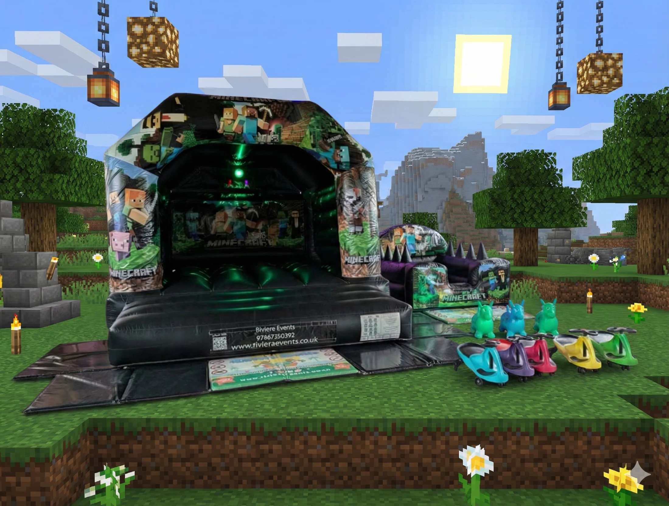 Minecraft Disco Party Package Hire Torquay - Riviera Events