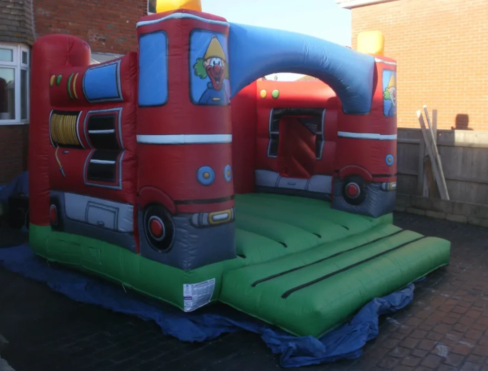 Fireman Sam Fire Engine Bouncy Castle With Slide - Dorset Entertainment