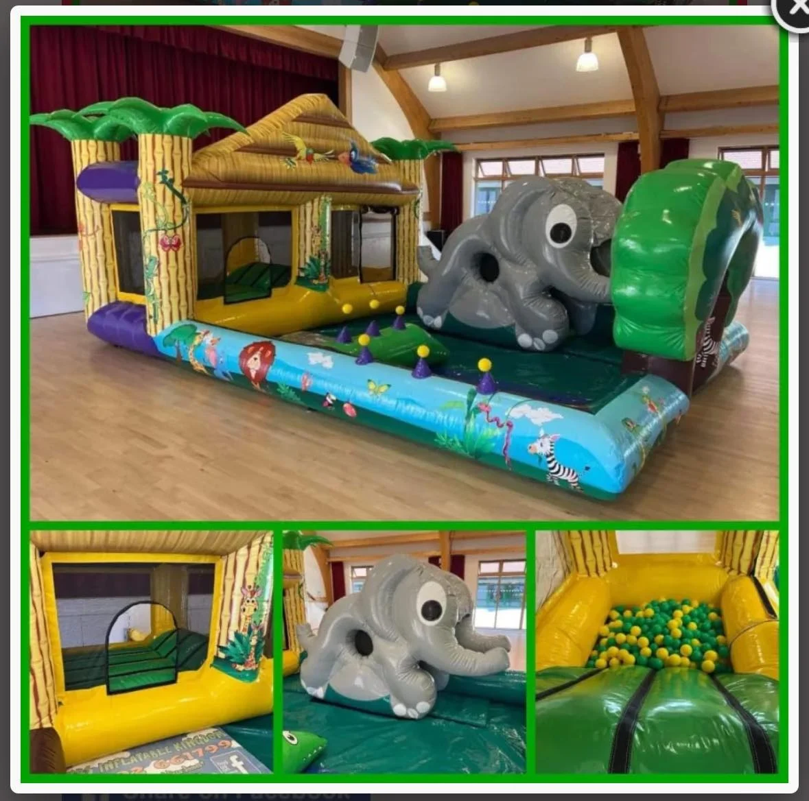 Jungle Theme Play Park - Tiny Tots Inflatables