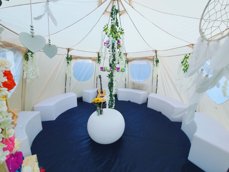 Chill Out Tent - Let It Glow LED Event Hire