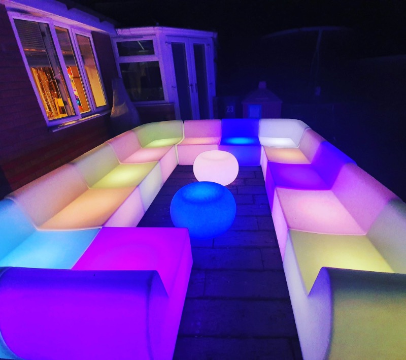 Led Sofa - Let It Glow LED Event Hire