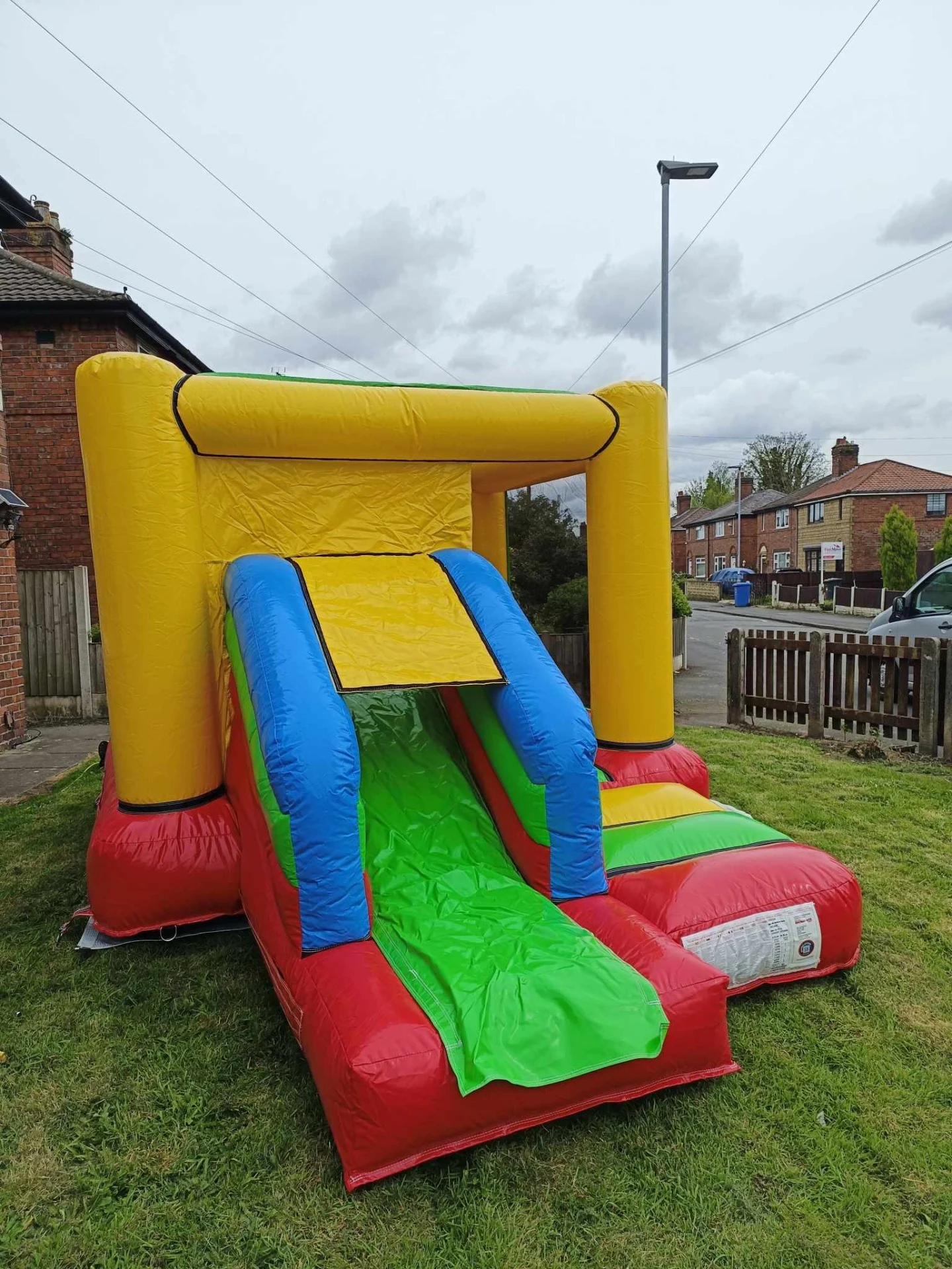 Kids Netted Bouncy Castle With Slide - Sky Hi Bouncy Castles