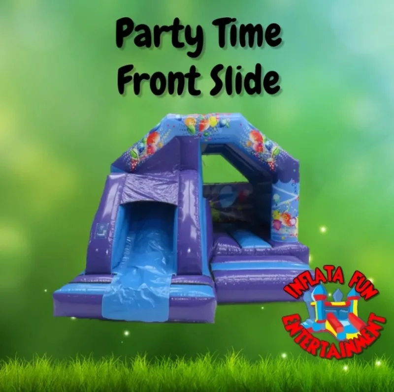 Party Time Front Slide - Inflata-fun | Bouncy Castle Hire ...