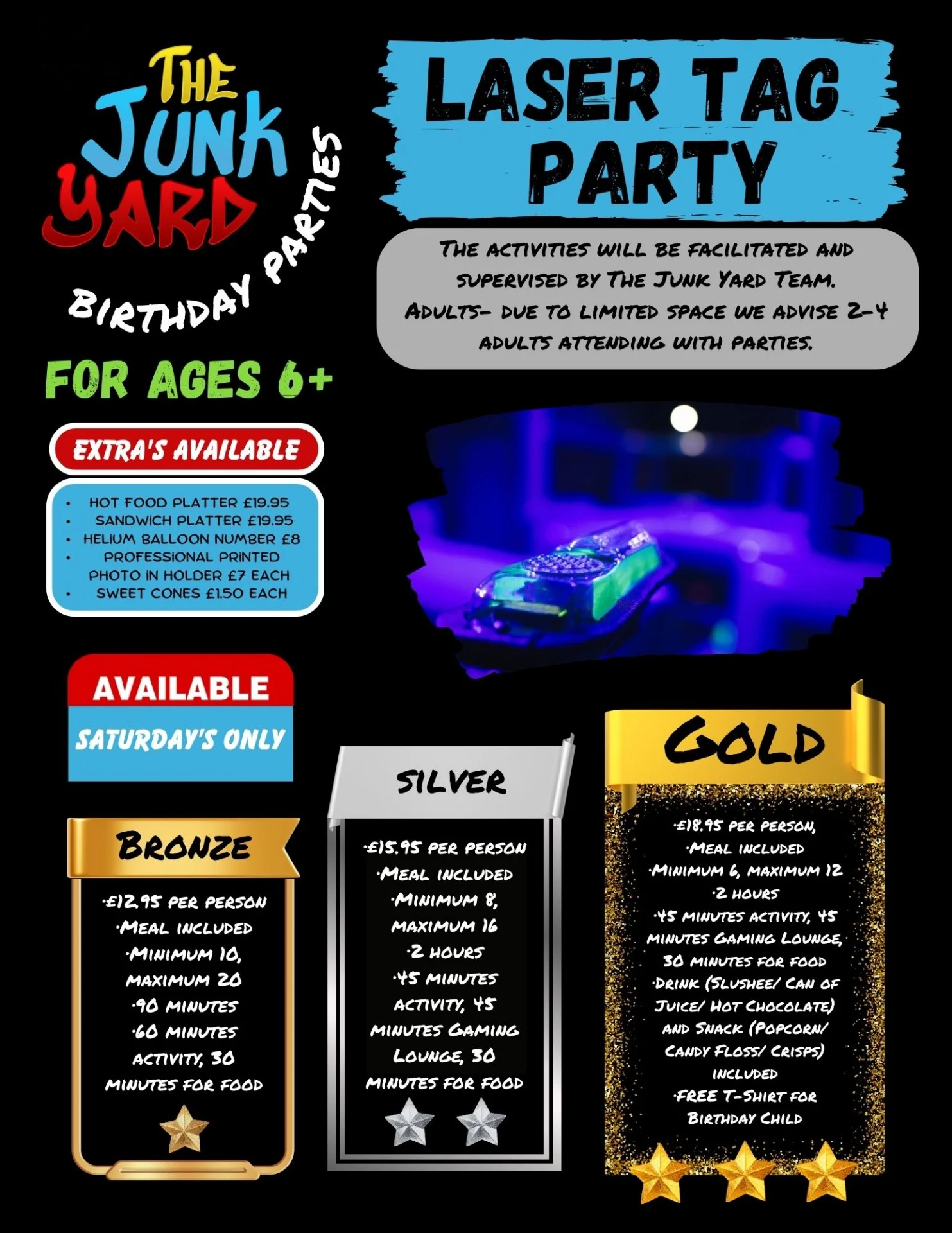 The Junk Yard Laser Tag Party Bookings - Duff Land NI