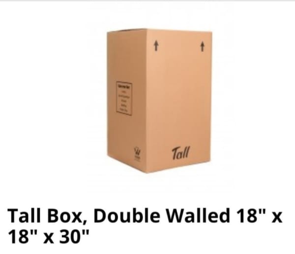 Tall Packing Box - Jays Removals and Storage