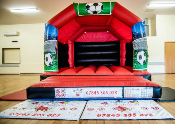 Football Castle - Chloes Castles | Bouncy Castle Hire & Soft Play Hire