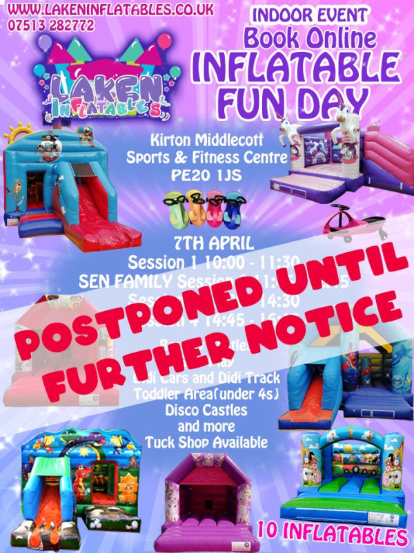 Inflatable Fun Day 7th April Kirton Middlecott Bouncy Castle, Hot Tub ...