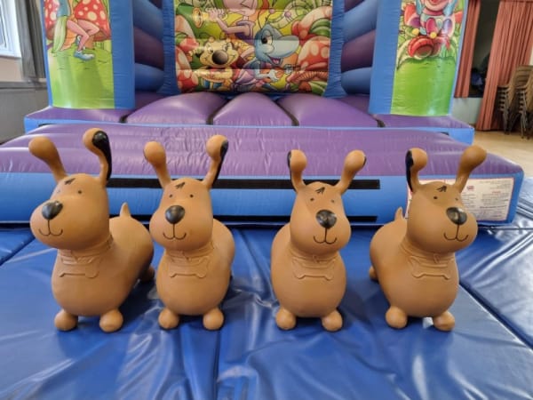 Dog Hoppers X4 Add On Only - Lets Bounce Devon, Bouncy Castle Hire ...