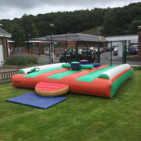 Gladiator Duel - Bouncy Castle and hot tub hire, based in Gwynedd, Wales
