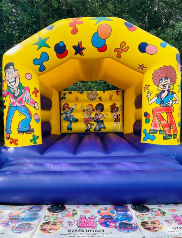 Adult Bouncy Castle Party Theme 80's - Chloes Castles | Bouncy Castle ...