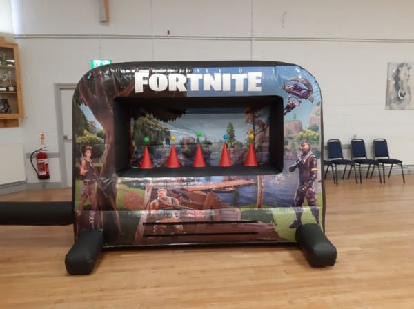 Fortnite Nerf Target Range Bouncy Castle Hire Bridgwater - JS Inflatables