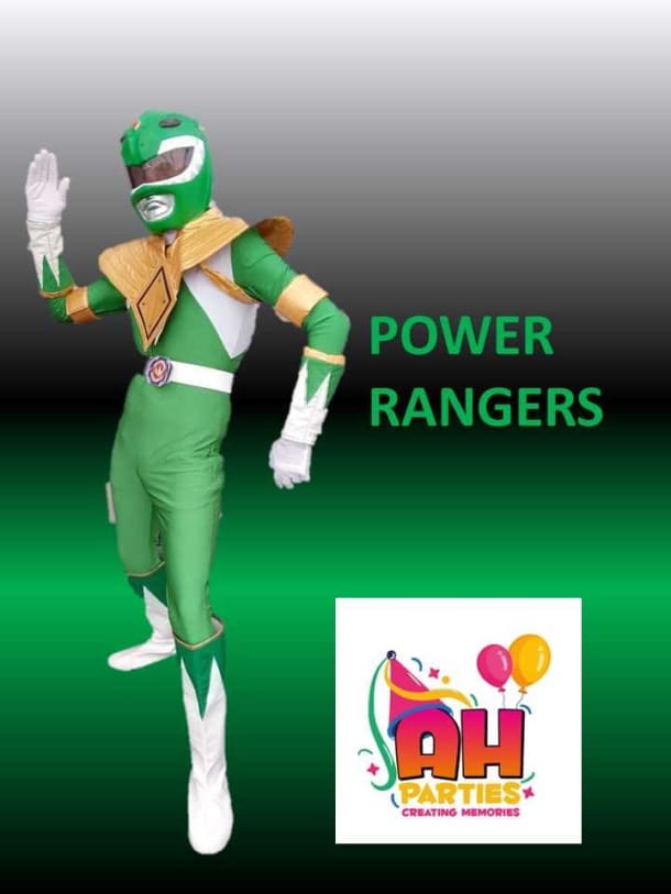 Green Power Ranger Mascot - AH Parties