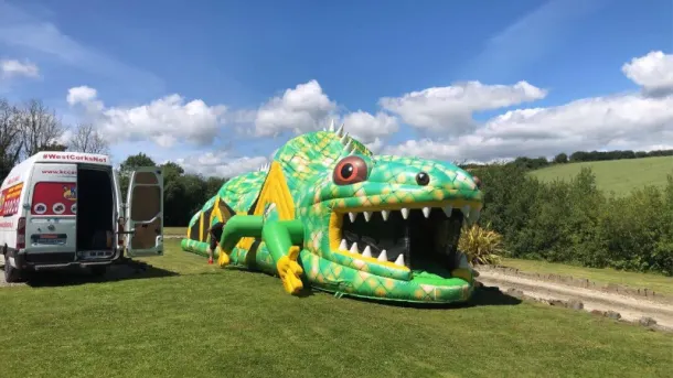 The Green Scale Lizard KC Castles Cork - Inflatable entertainment hire