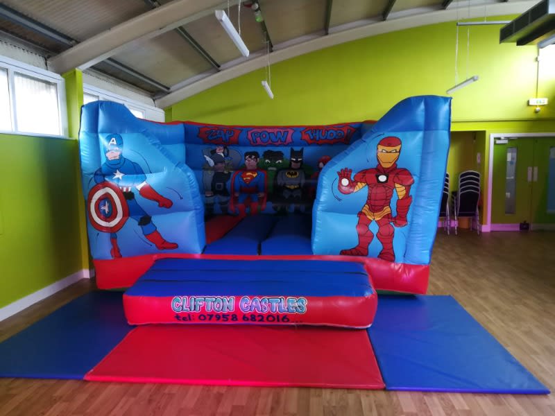 Superhero Bouncy Castle - Clifton Castles