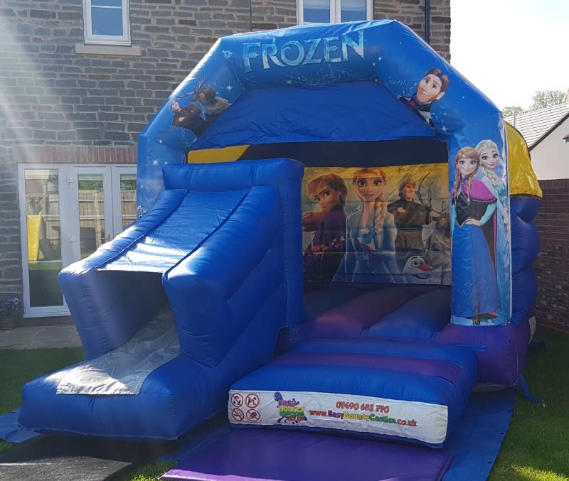 Frozen Bounce N Slide Castle - Easy Bouncy Castles
