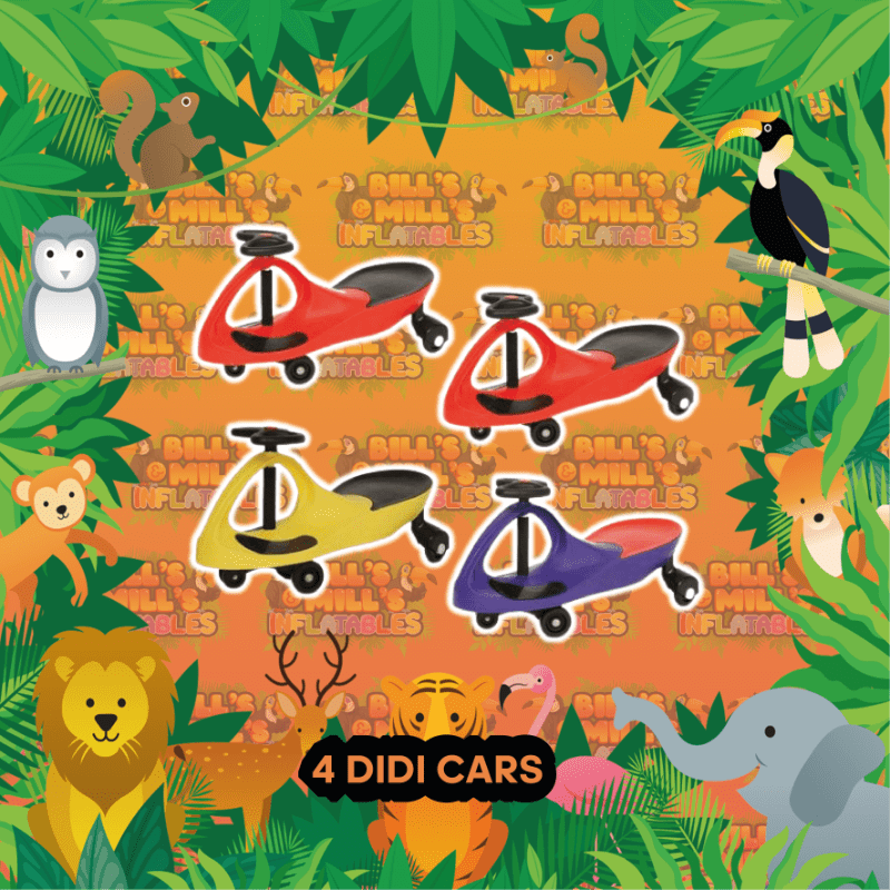4 Didi Cars - Bills and Mills Inflatables