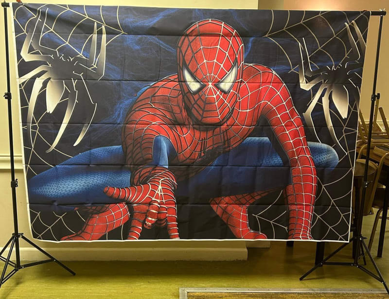 Spiderman Backdrop - Helsbells Bounce and Play