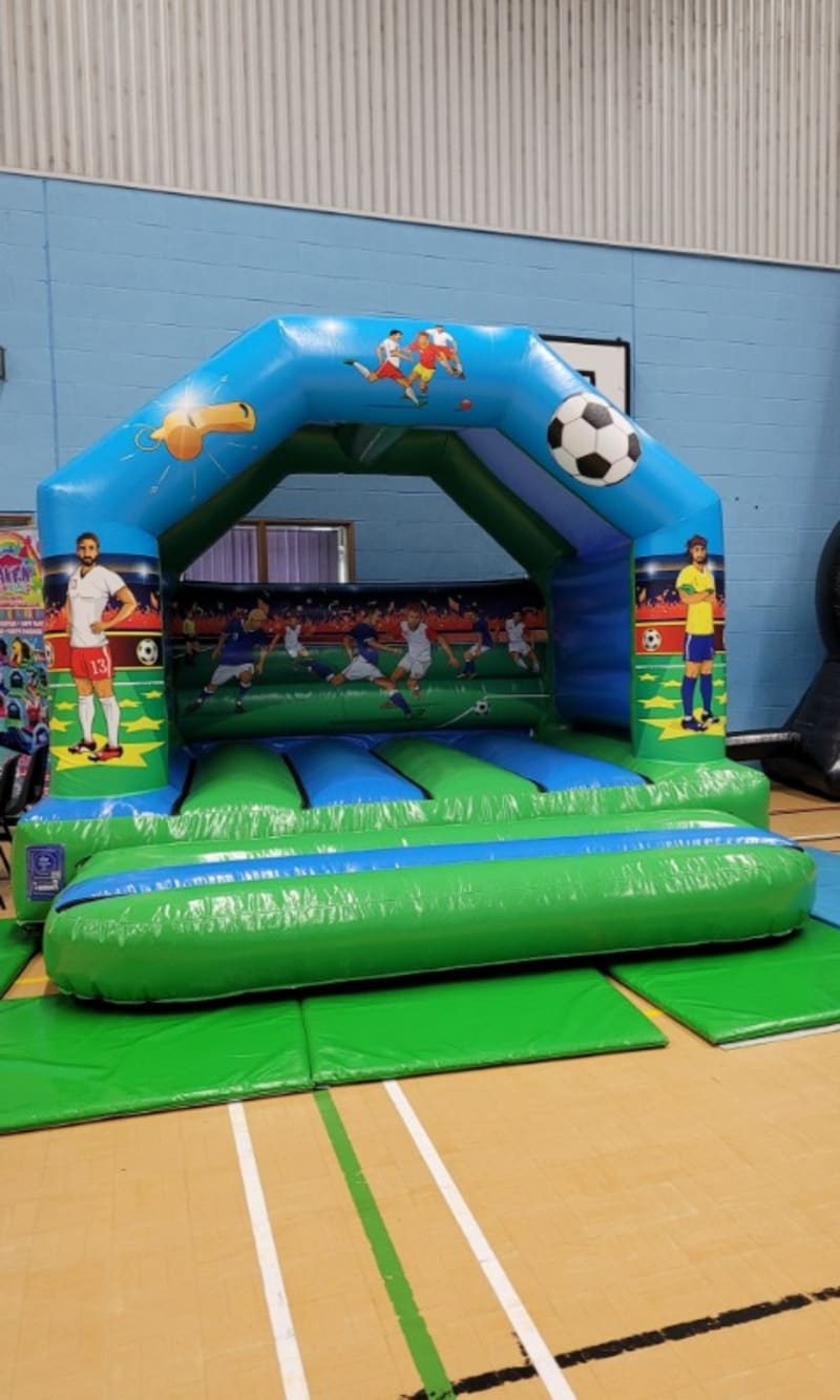 Football Bouncy Castle Hire Boston Bouncy Castle, Hot Tub & Soft Play ...