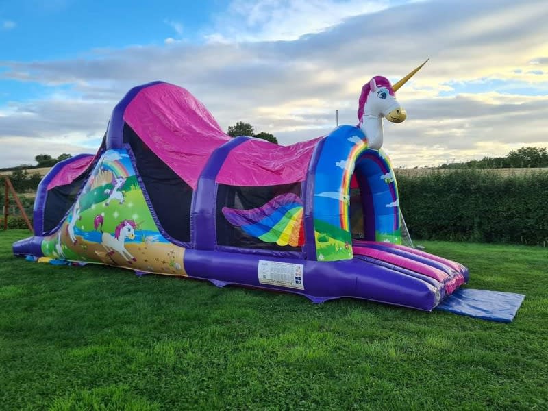 9.5m Unicorn Obstacle Course - SP Bouncy Castles | Bouncy Castle Hire Northern Ireland