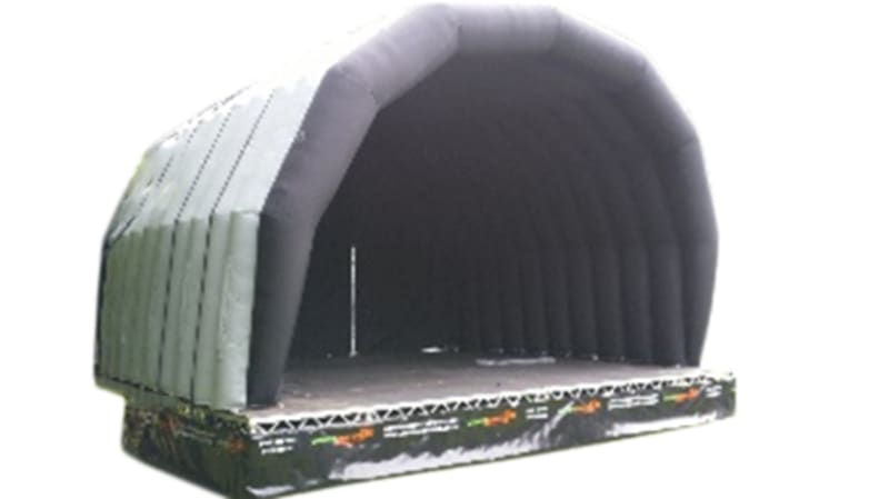 7m X 6m Inflatable Stage Cover - Lights and Beats