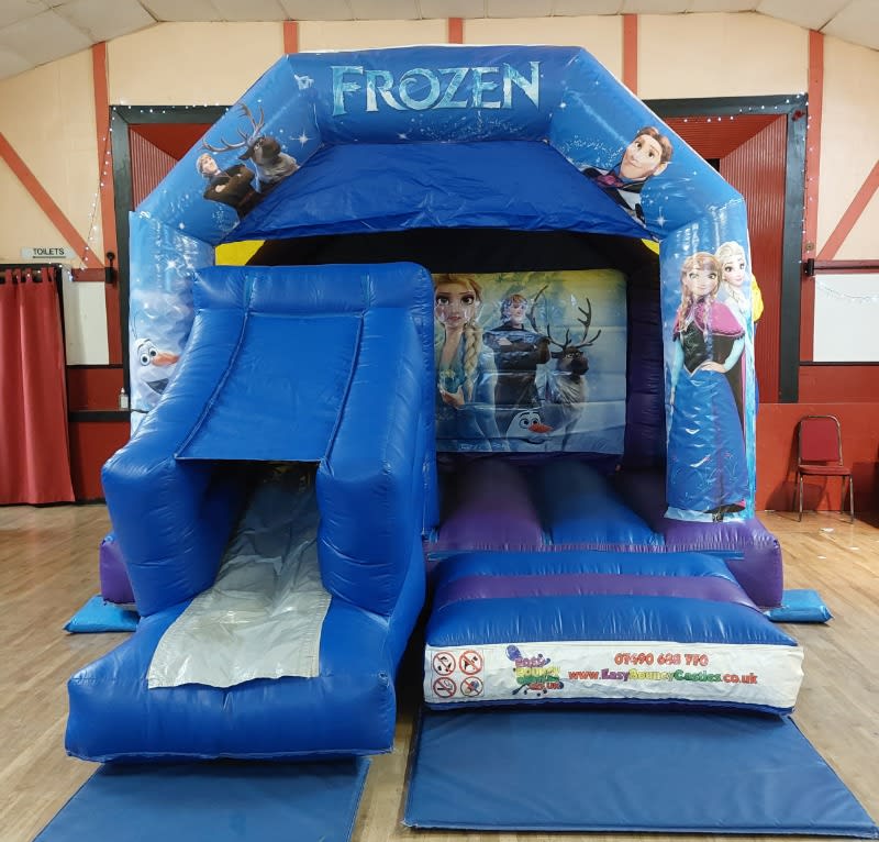 Frozen Bounce N Slide Castle - Easy Bouncy Castles