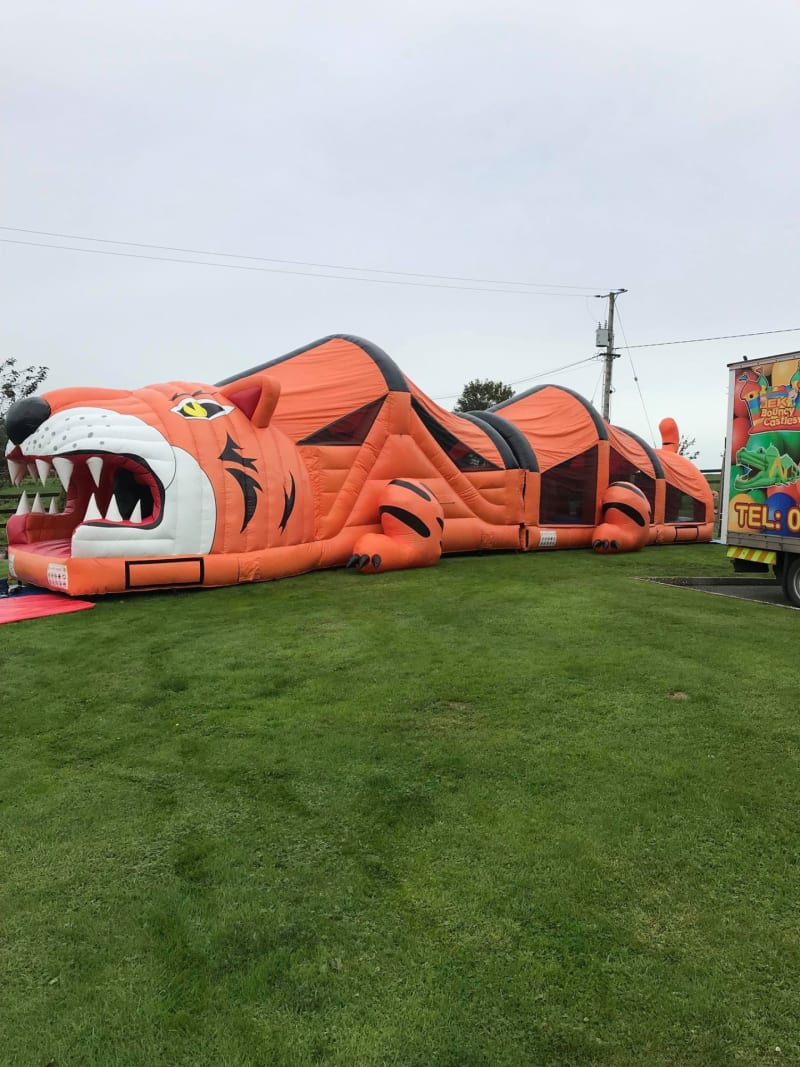 52ft Tiger Obstacle Course - Ek Bouncy Castles, Bouncy Castle Hire Co ...