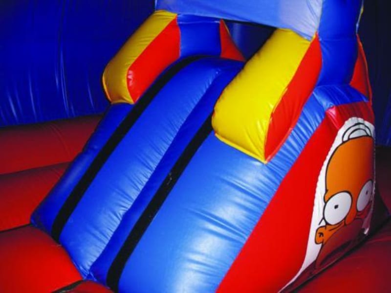 18ft X 18ft Simpsons Slide Dome Moonwalker Dj Land Of Castles | Bouncy ...