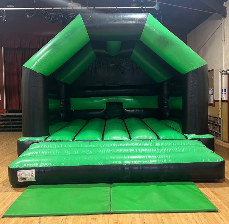 Black-and-green-bouncy-castle - Bouncy Castle and hot tub hire, based ...