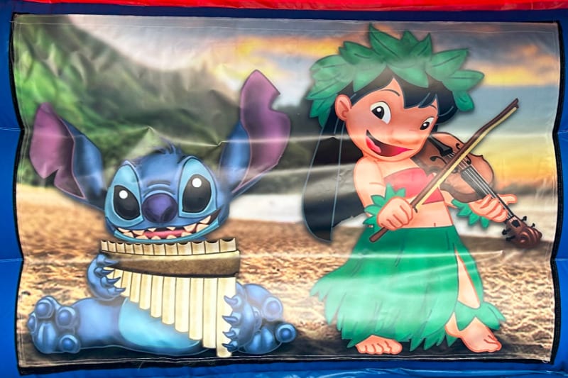 15ft X 12ft Blue And Red Castle -lilo & Stitch Theme - A Wibbly Wobbly ...