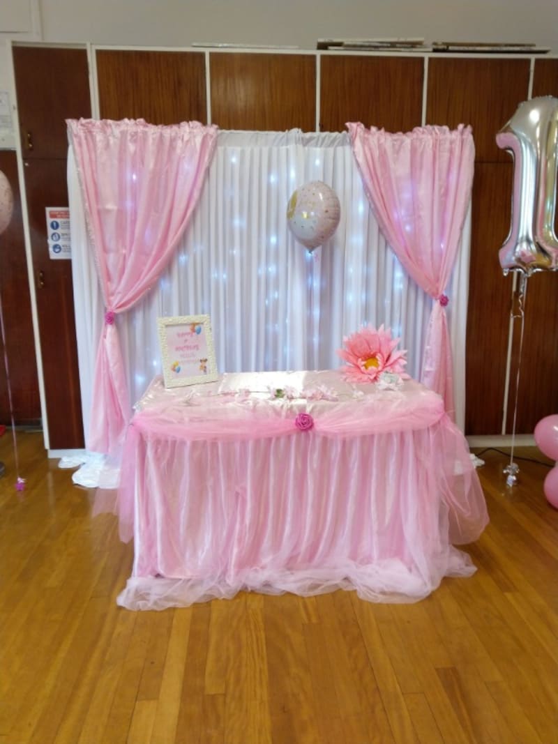 Cake Table Set Up - AH Parties