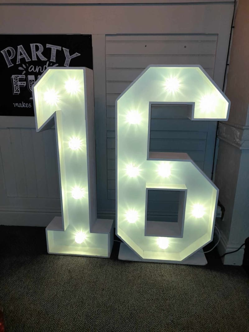 Led Numbers - Litherland Party Hire, Bouncy Castle Hire & Soft Play ...