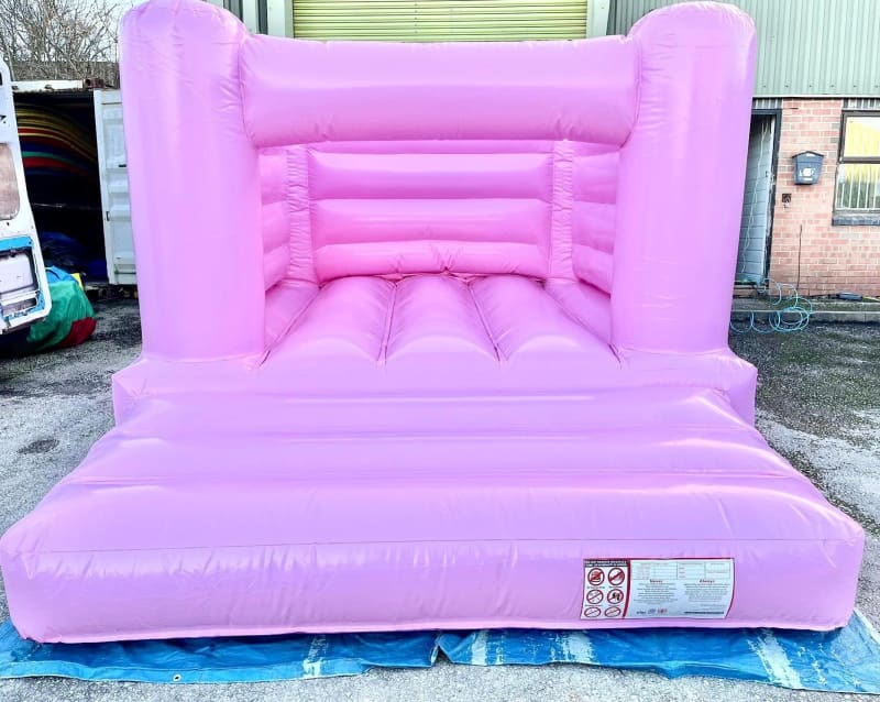 Pastel Pink Castle Abi's Entertainments | Bouncy Castle Hire ...