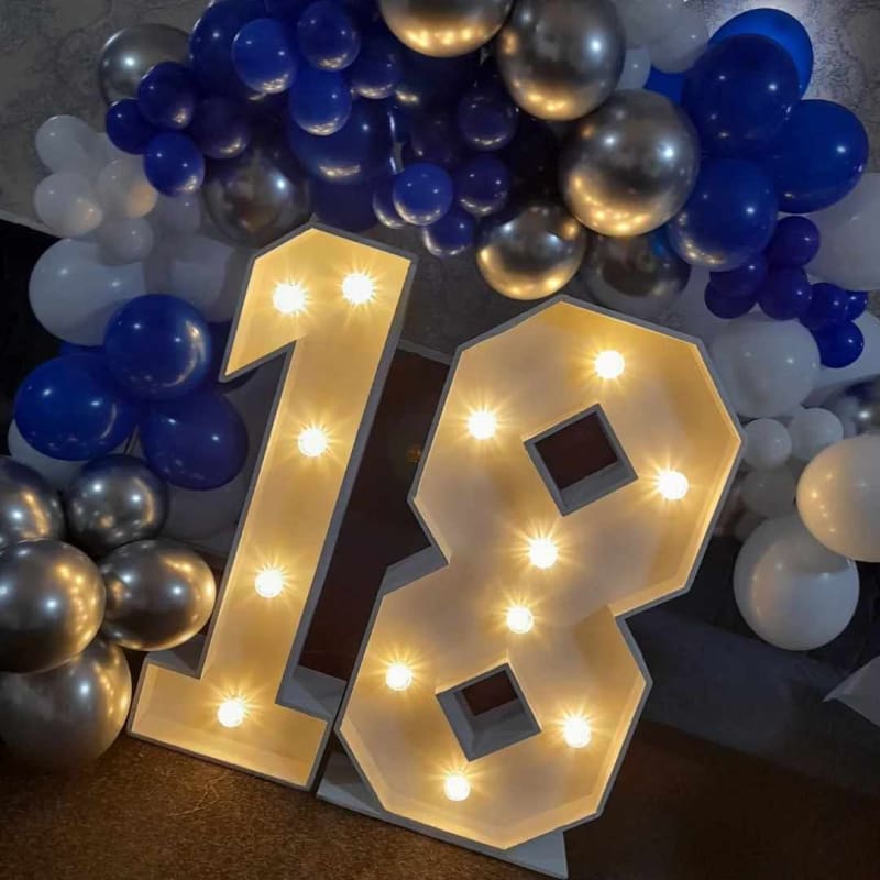 Led Numbers - Litherland Party Hire, Bouncy Castle Hire & Soft Play ...