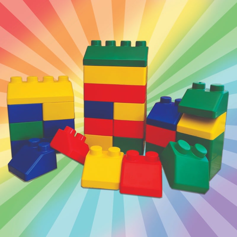 Edublocks Building Bricks Bouncy Castle, Hot Tub & Soft Play Hire In ...