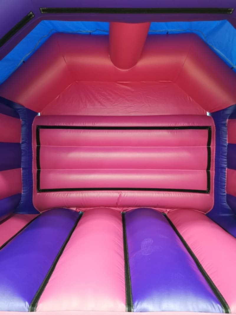 Pink And Purple Bouncy Castle - Clifton Castles