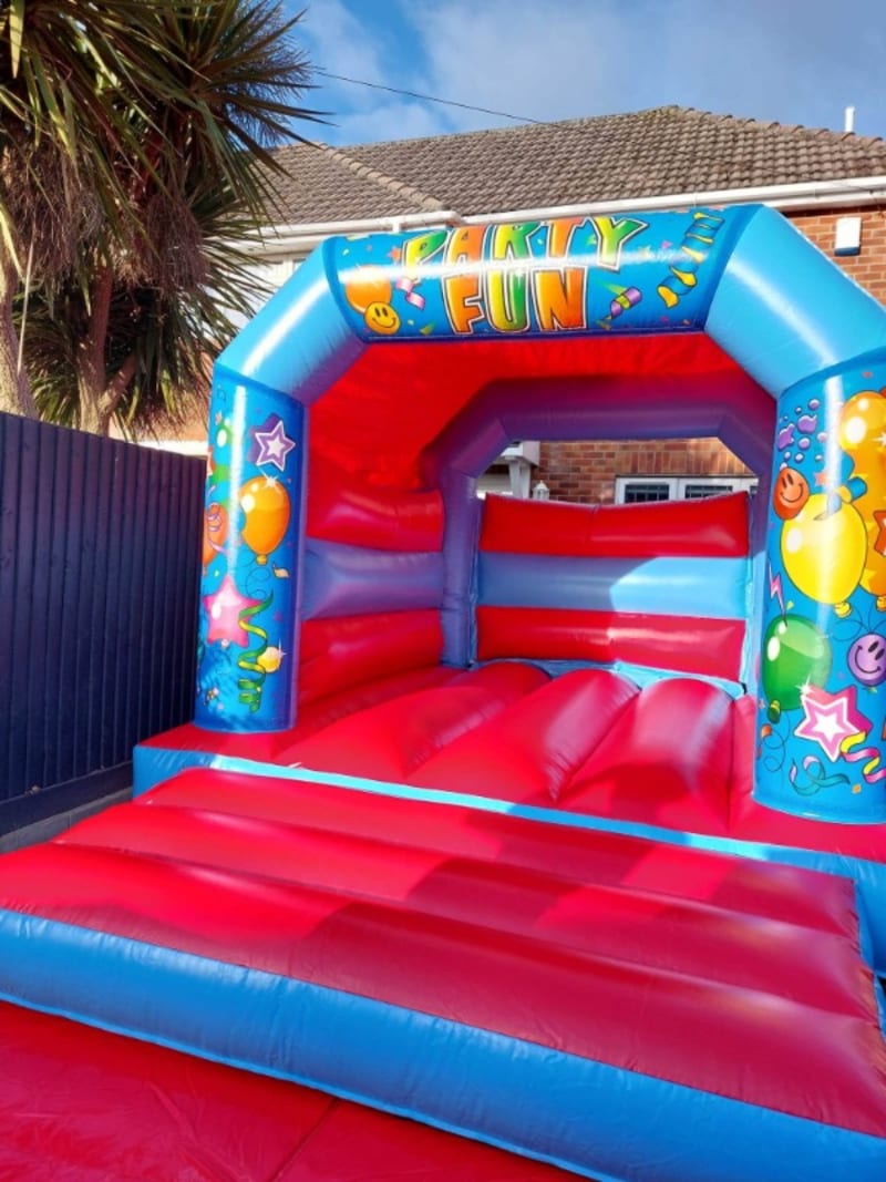 Party Fun Castle Blue And Red - Bouncy Castle Hire Poole, Dorset ...