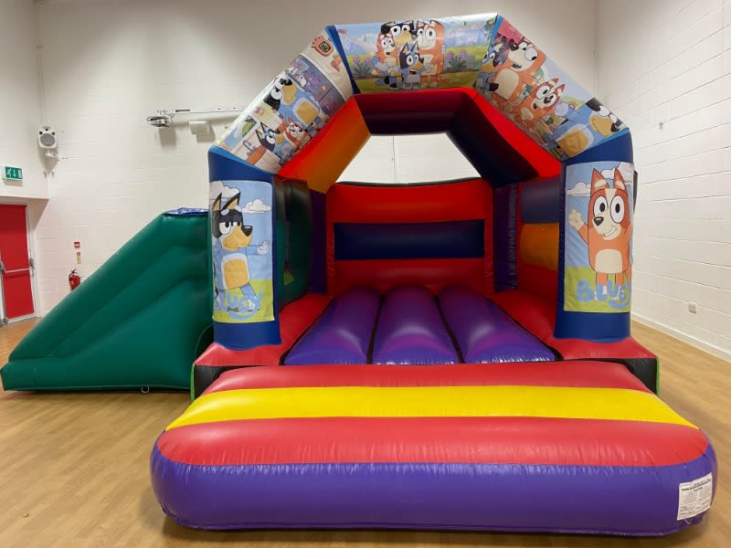 Bluey Bouncy Castle With Slide - North Devon Events