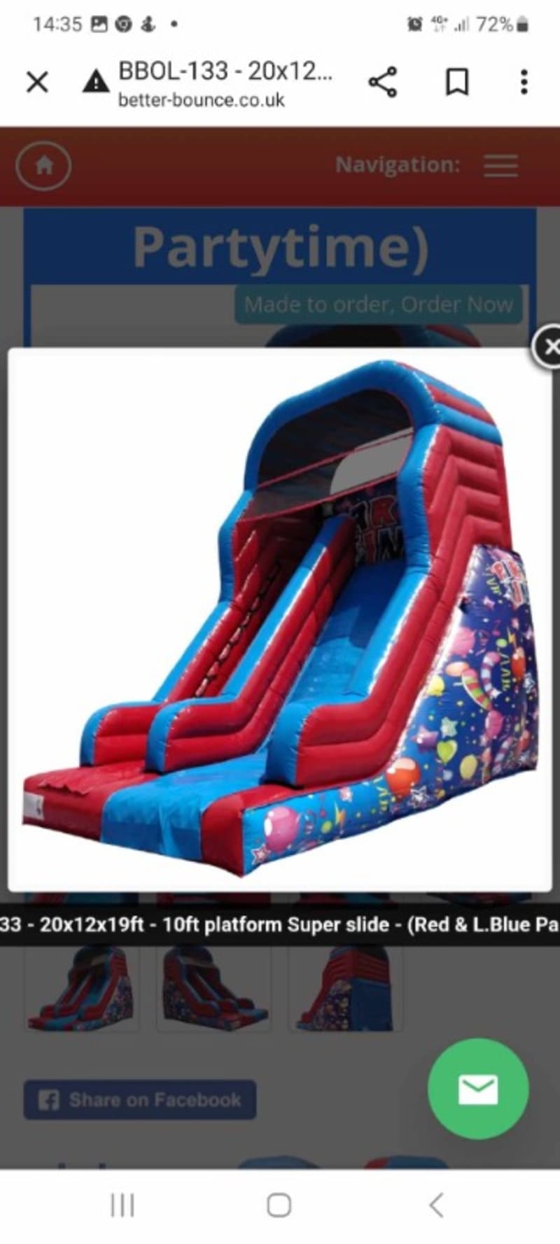 10ft Platform Slide Party Theme - Hereford Bounce And Slide, Bouncy ...