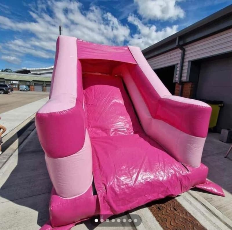 26ft Pink Obstacle Course - JMH Leisure | Bouncy Castle Hire Manchester