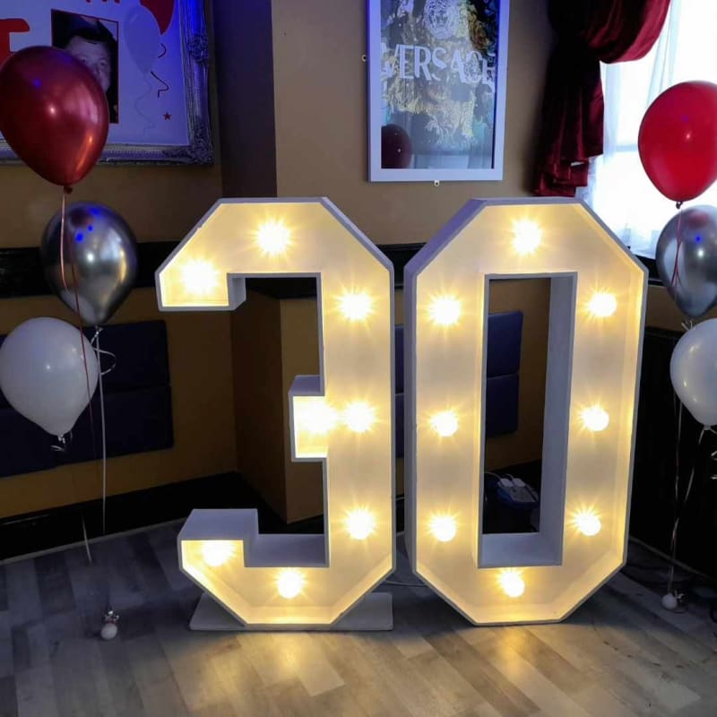 Led Numbers - Litherland Party Hire, Bouncy Castle Hire & Soft Play ...