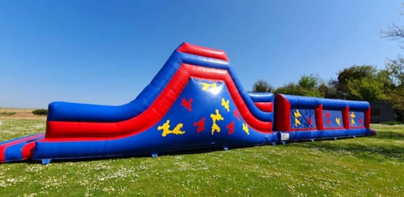 Art Attack Adult Friendly 65ft Assault Course - Lets Bounce Devon ...
