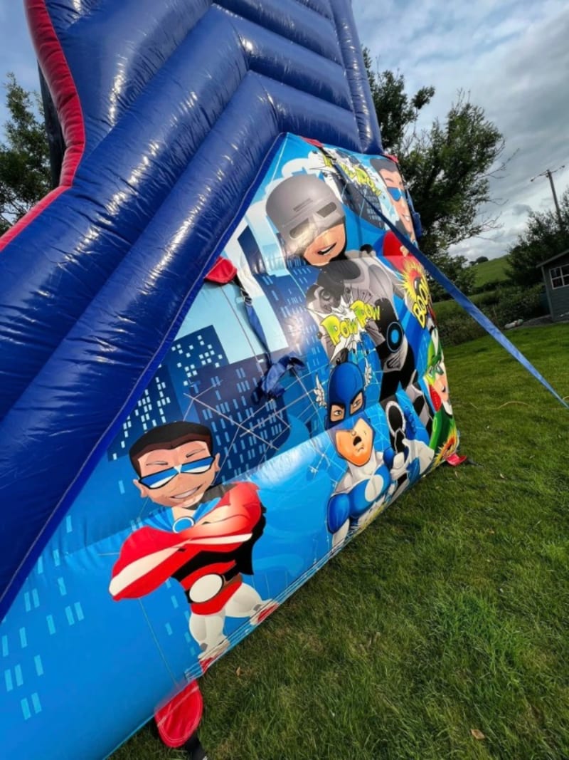 10ft Superhero Slide - Kings Bouncy Castle Hire | Northern Ireland
