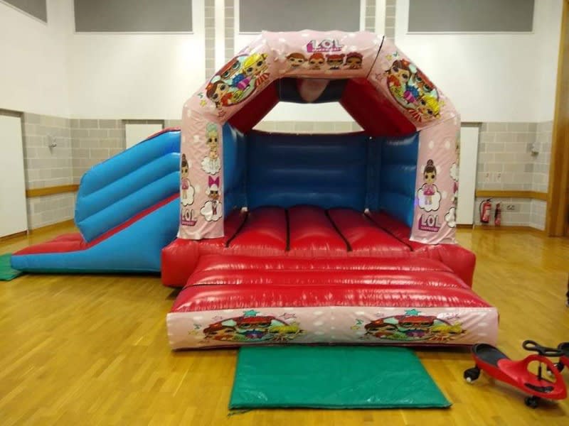 Lol Dolls Castle With Slide Bouncy Castle Hire | Bangor, Newtownards ...
