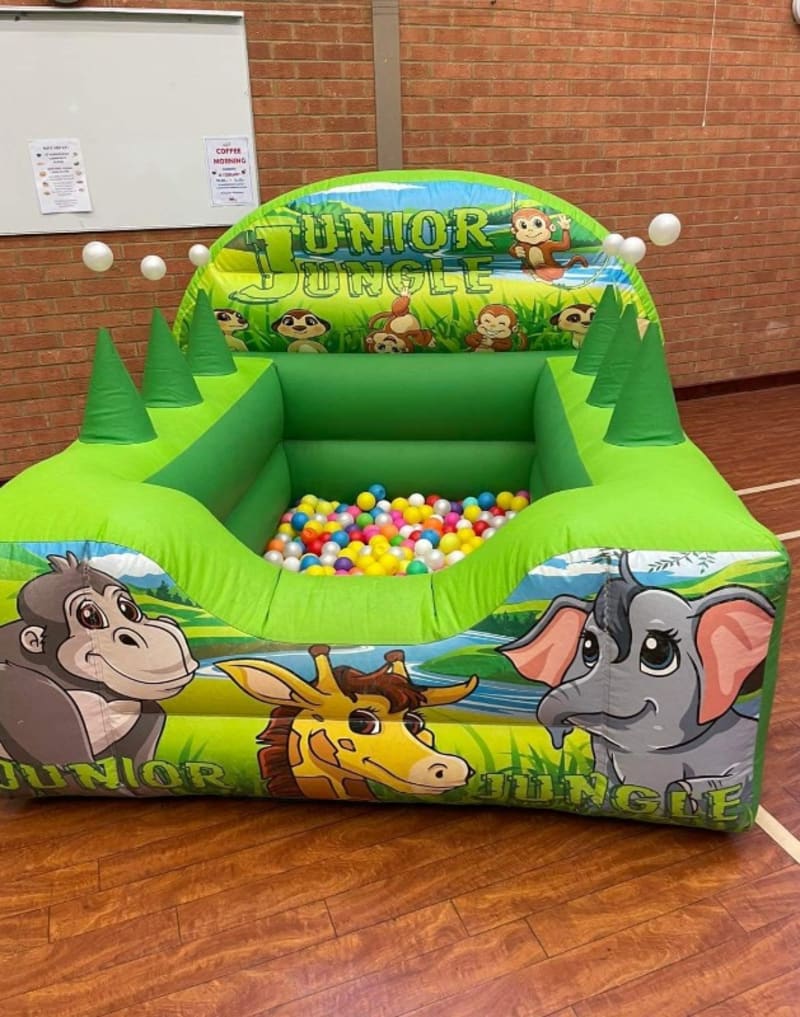 Junior Jungle Ball Pit With Air Jugglers - Bounce House Party