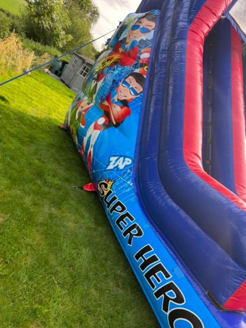 10ft Superhero Slide - Kings Bouncy Castle Hire | Northern Ireland