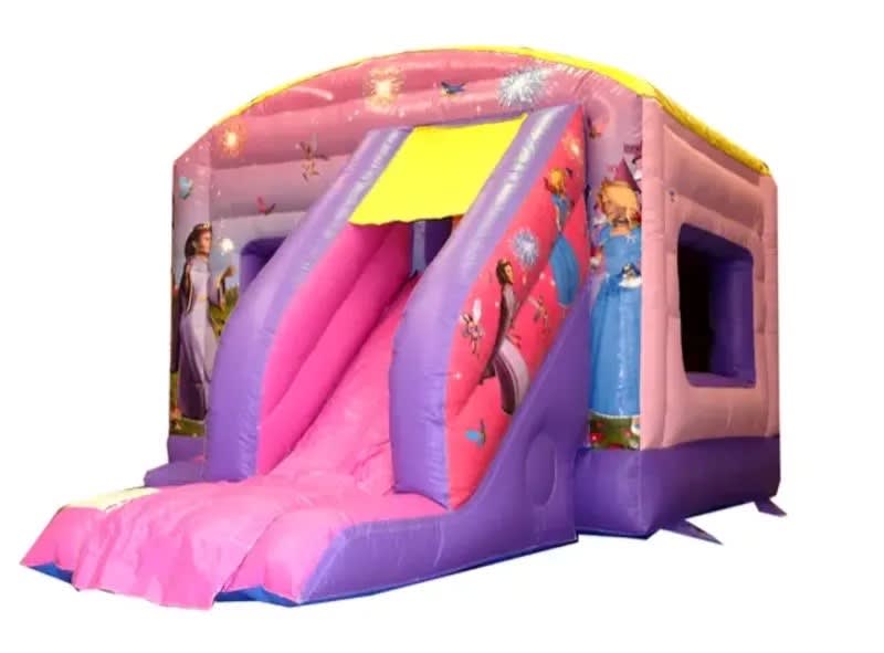 Princess Theme Slide Bouncy Castle Hire Luton - ABC Bouncy Castles