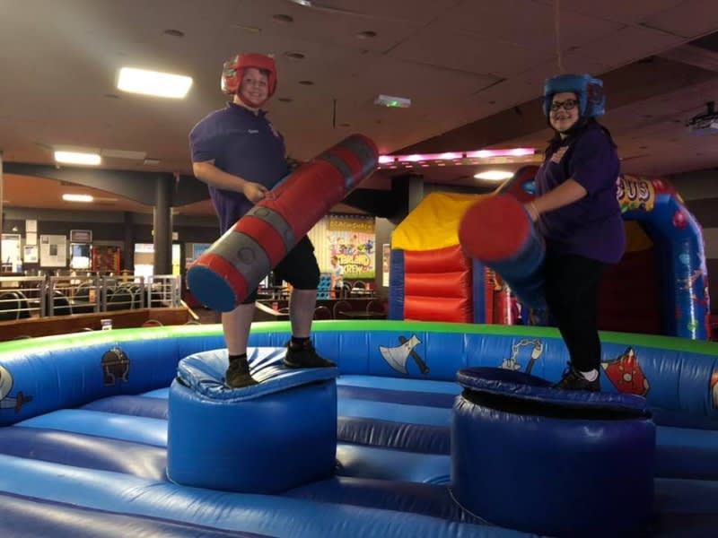 Gladiator Duel - Clown Around Castles | Bouncy Castle Hire & Children's ...