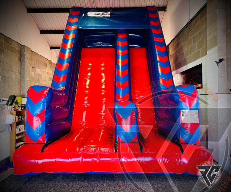 10ft Drop Slide Red And Blue Colour Scheme Personalised Your Way - Pro ...