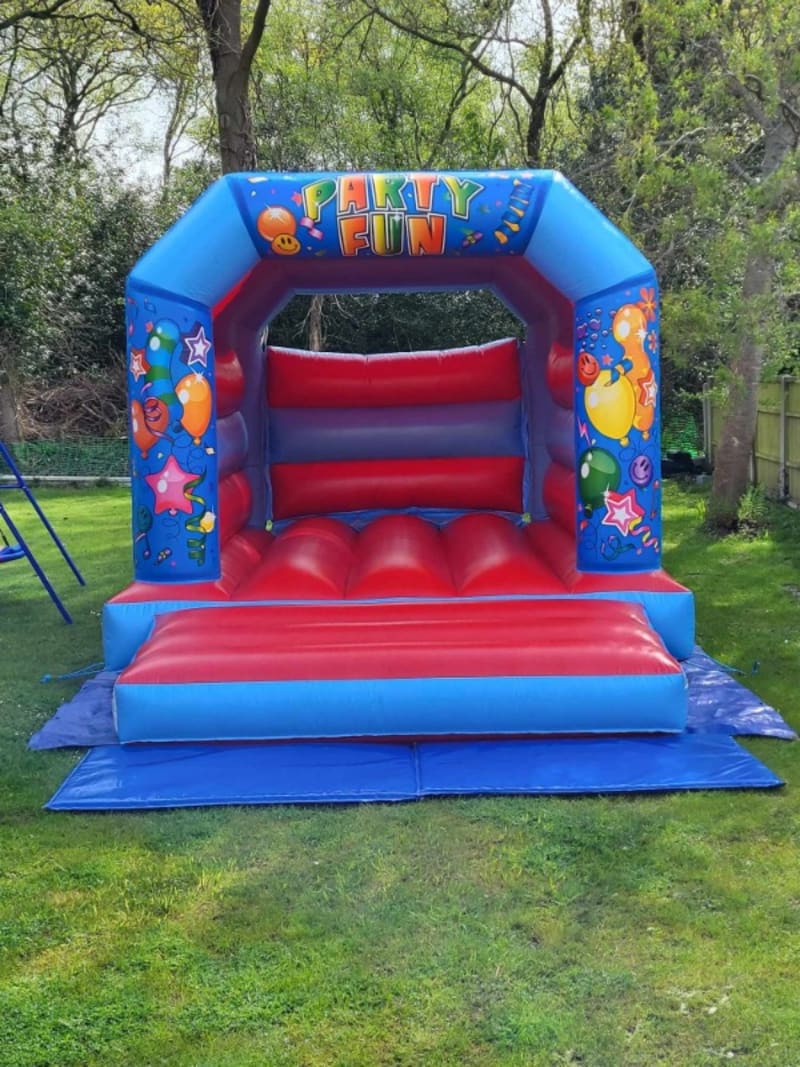 Party Fun Castle Blue And Red - Bouncy Castle Hire Poole, Dorset ...
