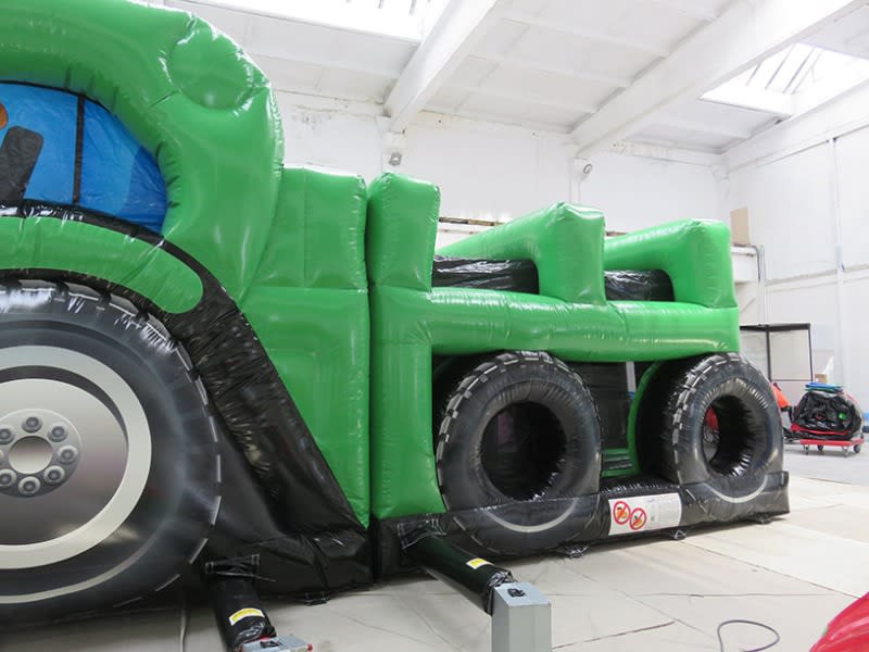 John Deere Style Tractor And Trailer Obstacle Course